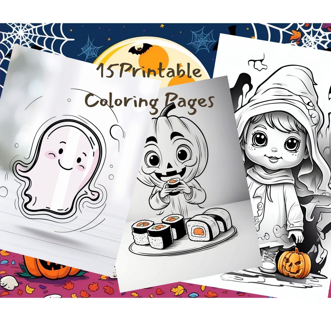 Pastel Goth Coloring Pages | Creepy Kawaii Coloring Book | Halloween ...