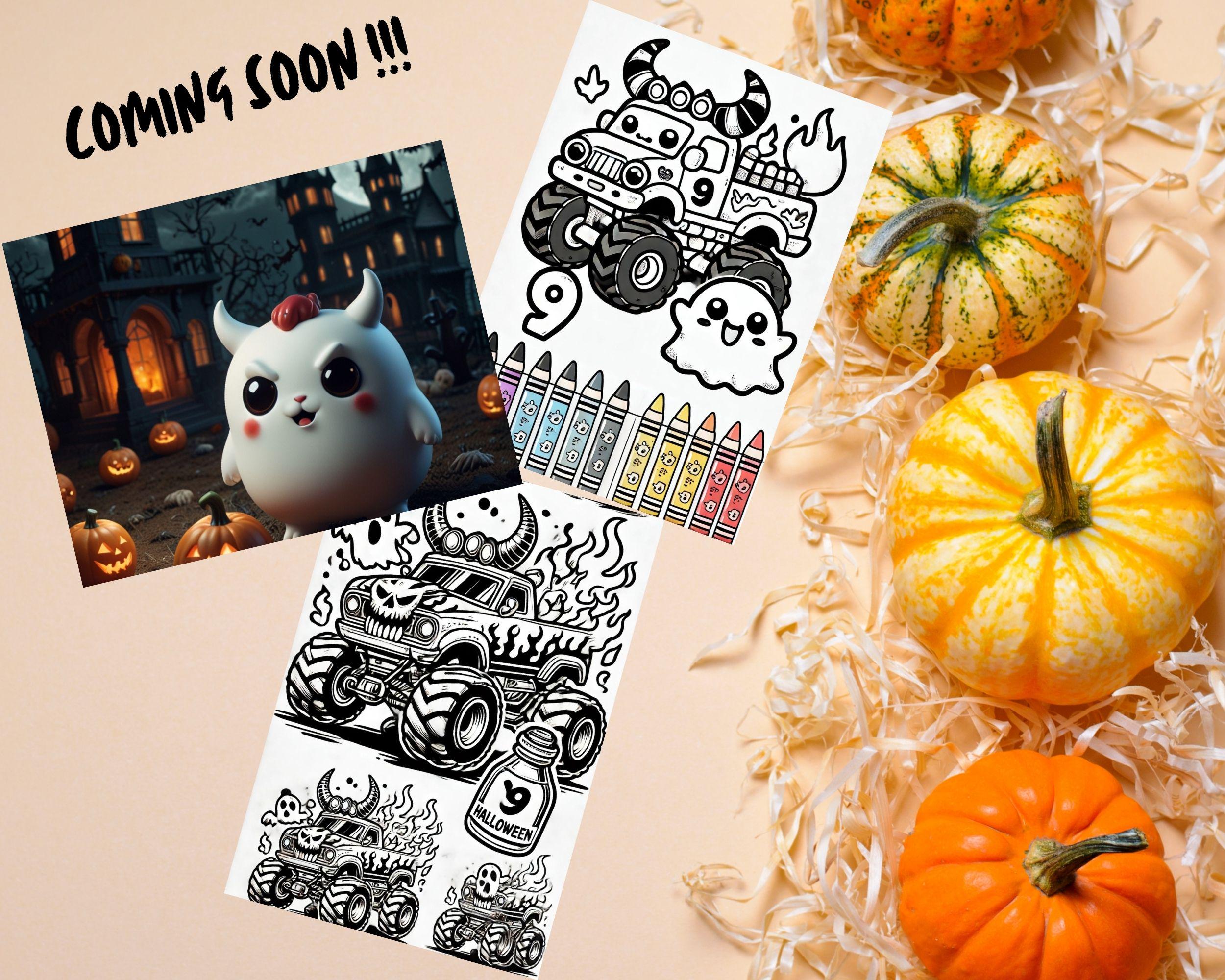 Pastel Goth Coloring Pages | Creepy Kawaii Coloring Book | Halloween ...