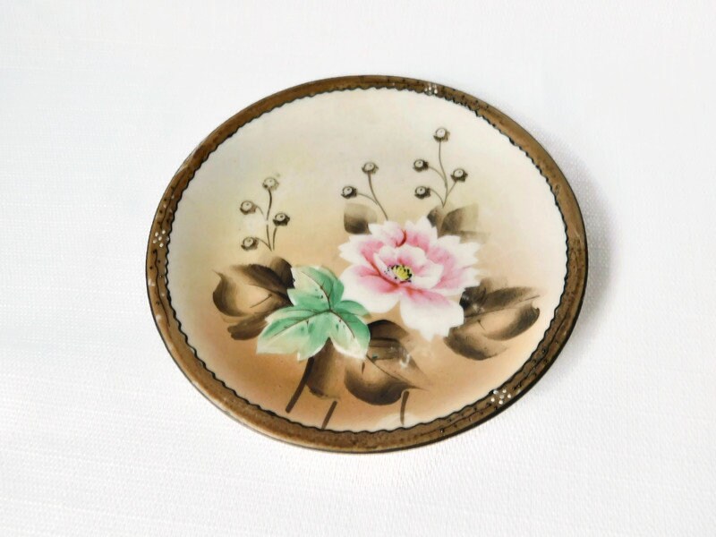 Antique the Jonroth Studios Nippon Hand Painted Flowers Plate. Set of 3 ...