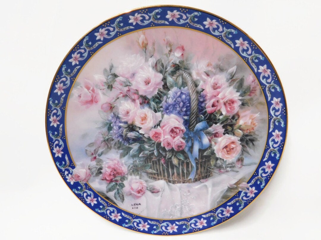 Vintage Limited Edition roses Lena Liu's Basket Bouquets Collection ...