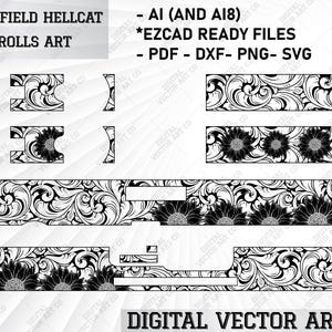 Svg Scroll Design Springfield Hellcat Laser Engraving File - Etsy