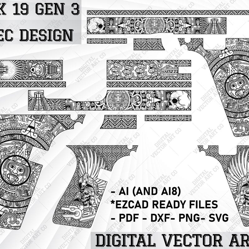 Aztec Design Knives - Etsy