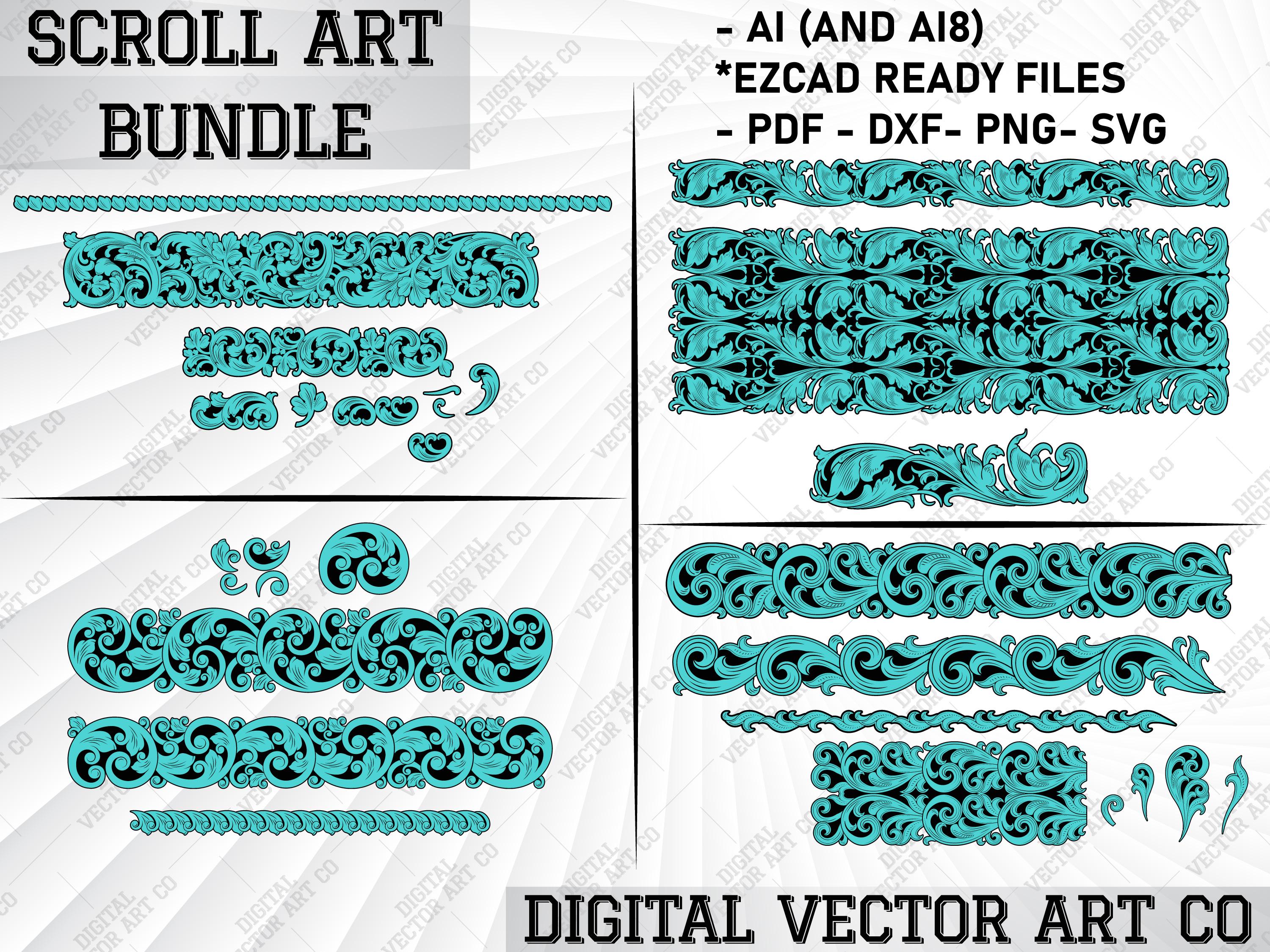 Filigree Ornamentals Scrollwork. Scroll Engraving,ornamentals Engraving ...