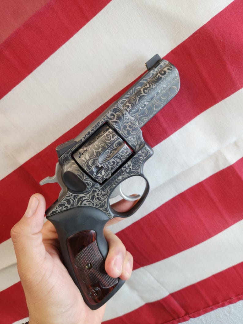Ruger Gp 100 357 Magnum Scroll Design.digital File,revolver Design ...