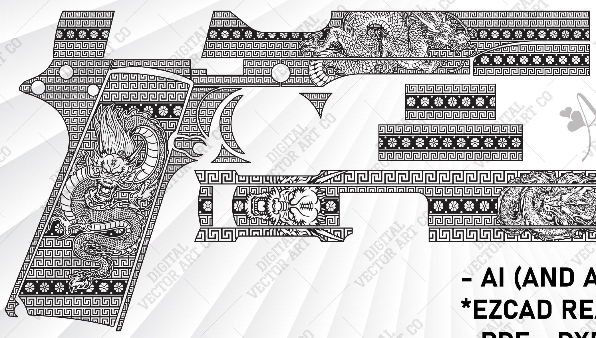 Svg Patterns,springfield Armory Mil Spec Dragon Engraving Design ...