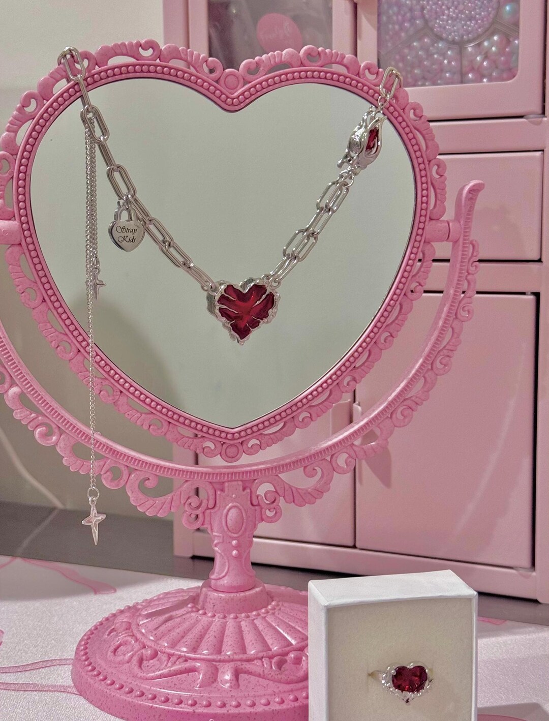 Stray Kids Jewelry Set SKZ Necklace SKZ Ring Engraved Stray Kids ...