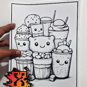 25 Candy and Ice Cream "cute and Kawaii" Coloring Pages + FREE Coloring ...