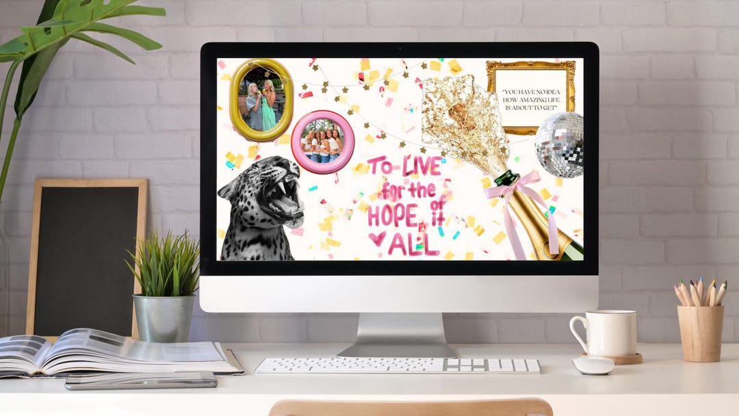 Custom Canva Desktop Wallpaper Template 1920x1080 Px - Etsy