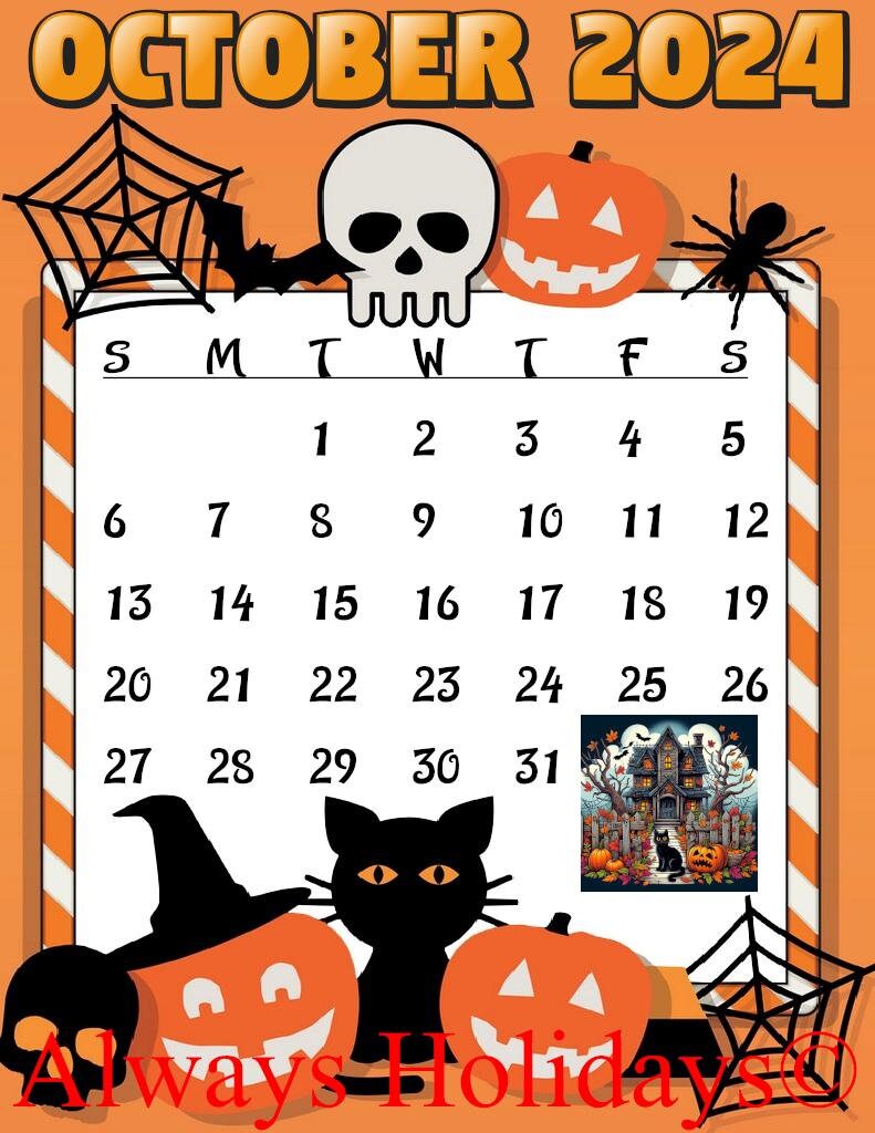 Unique & Cute Printable Halloween Home Sign! | October 2024 Month ...