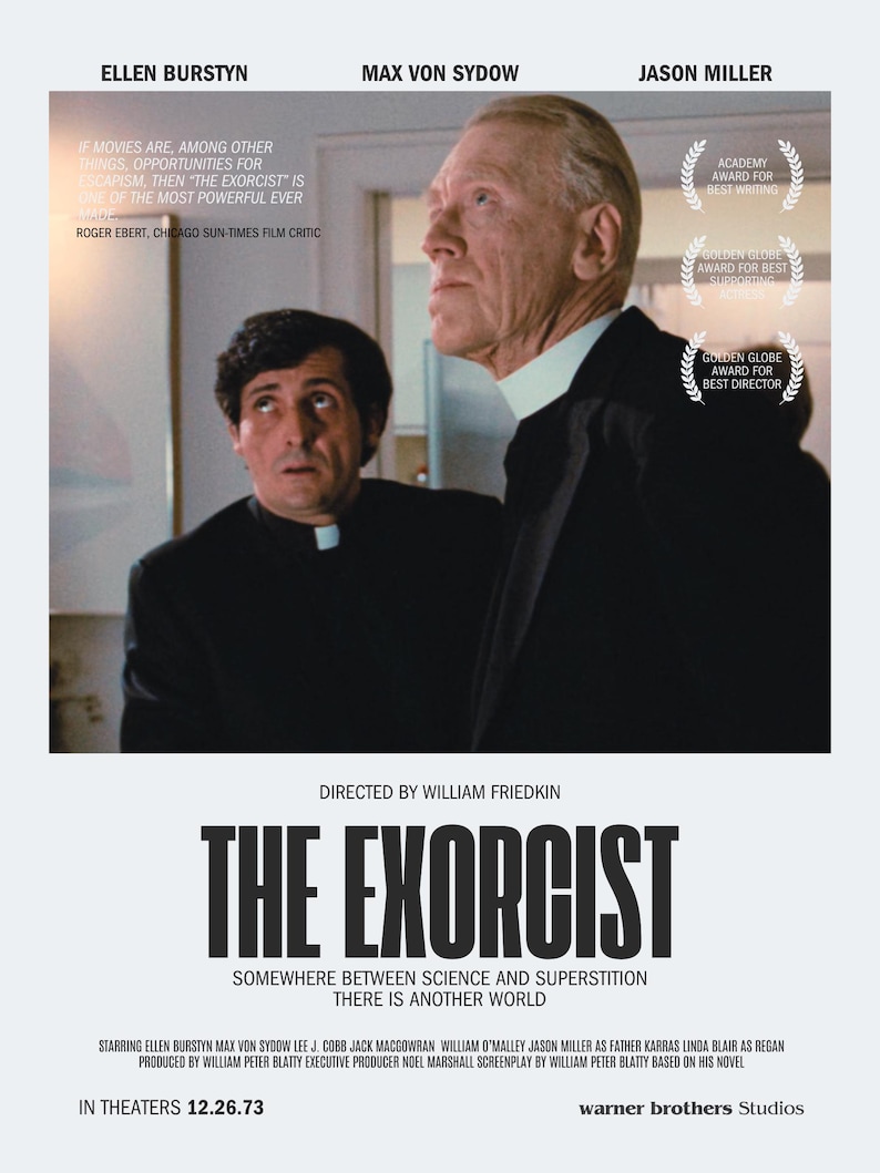 The Exorcist, 1973, Vintage/retro Poster - Etsy