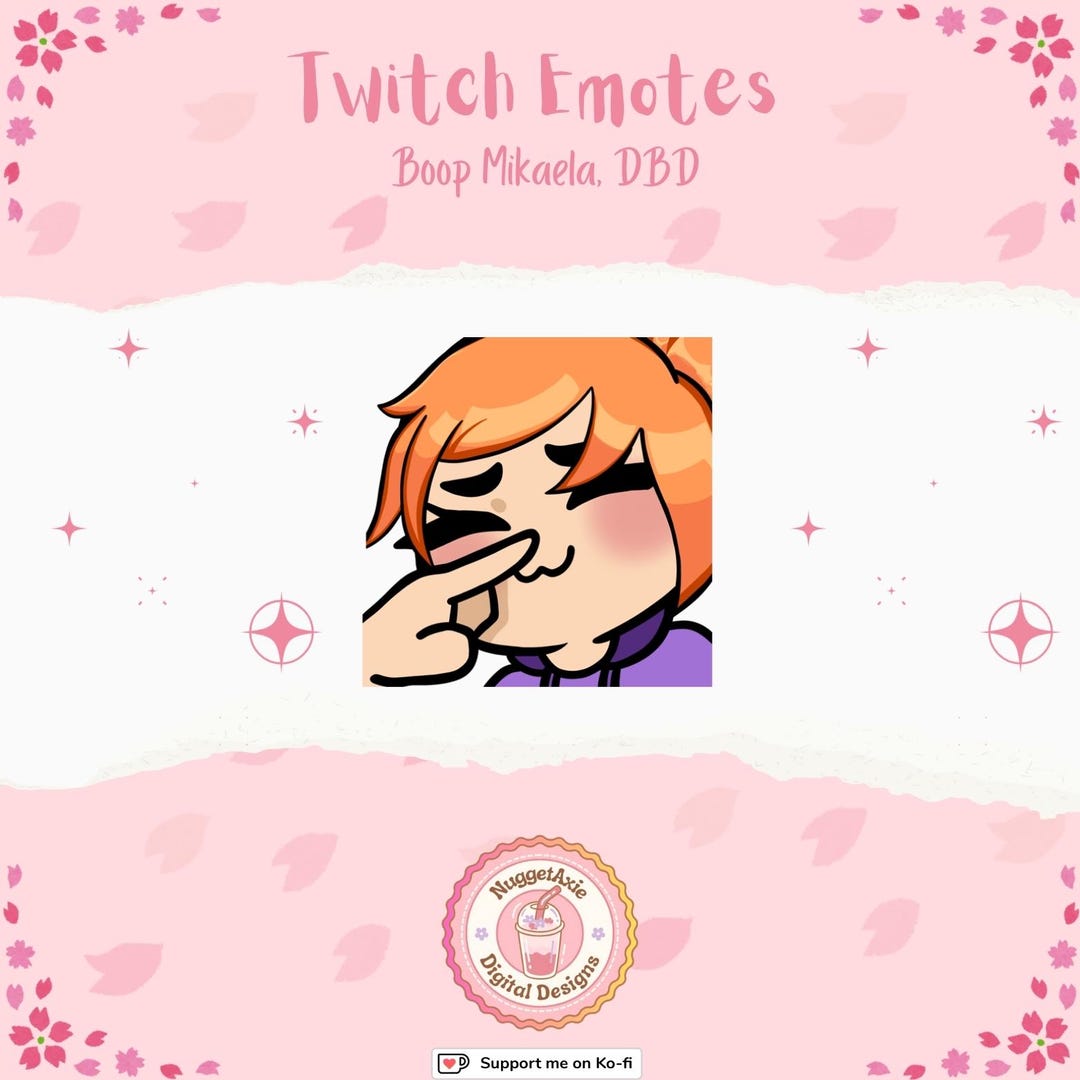 Boop Mikaela Reid Twitch Emote - Etsy