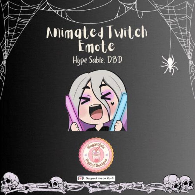 Sable Animated Hype DBD Emote - Etsy