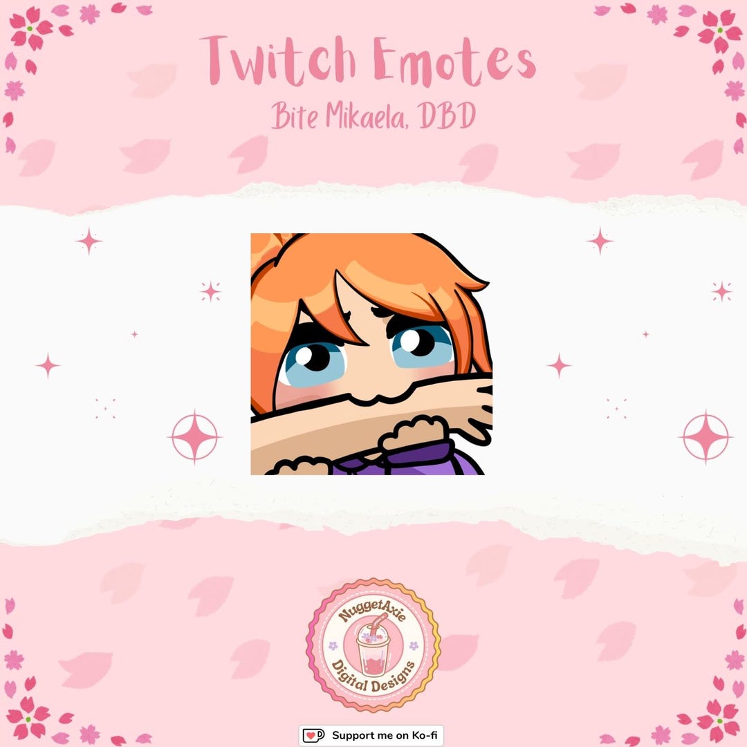 Mikaela Reid Bite Twitch Emote - Etsy