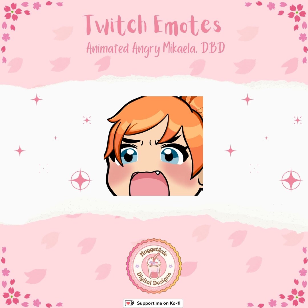 Animated Angry Mikaela Twitch Emote - Etsy