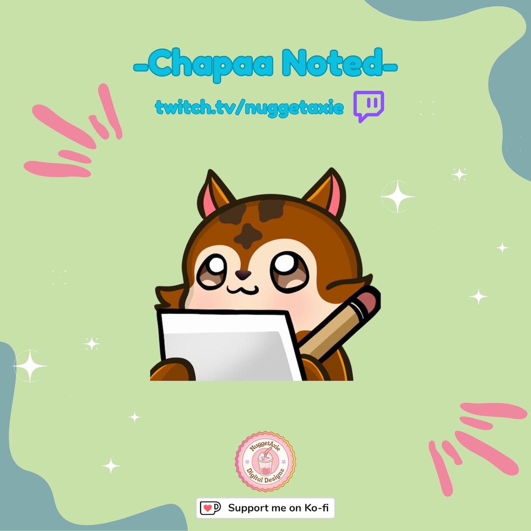 Chapaa Noted Emote - Etsy