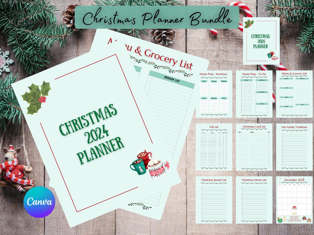 Christmas Planner Bundle | Printable | Instant Download | Editable ...
