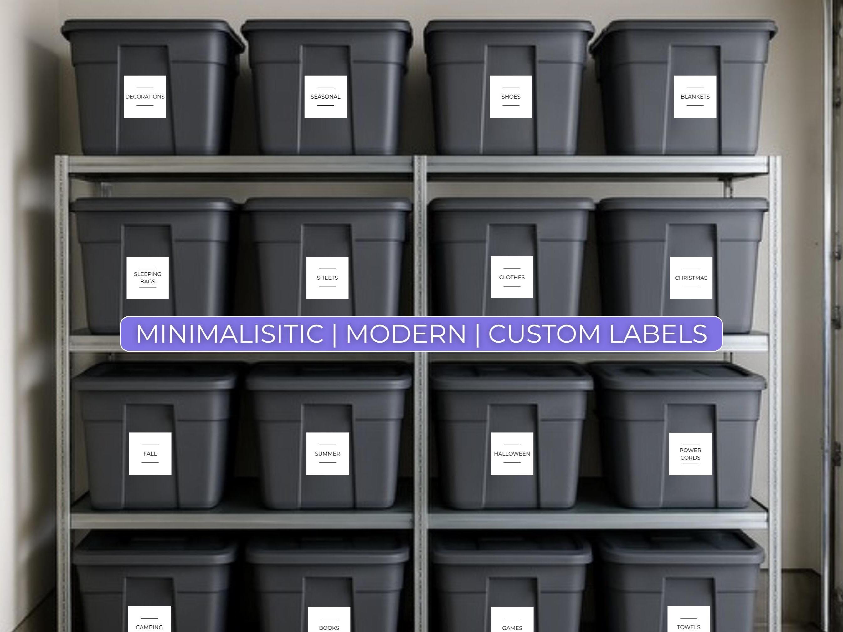 Personalized Organization Labels | Label Stickers for Totes, Storage ...