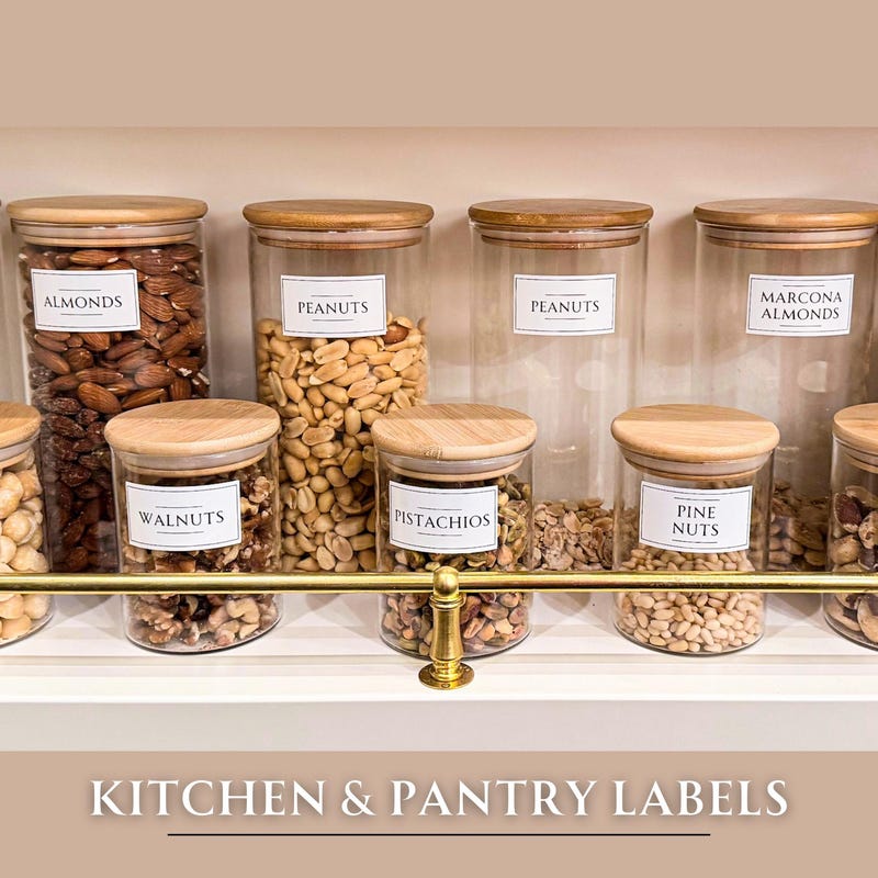 Aesthetic Pantry Labels - Etsy