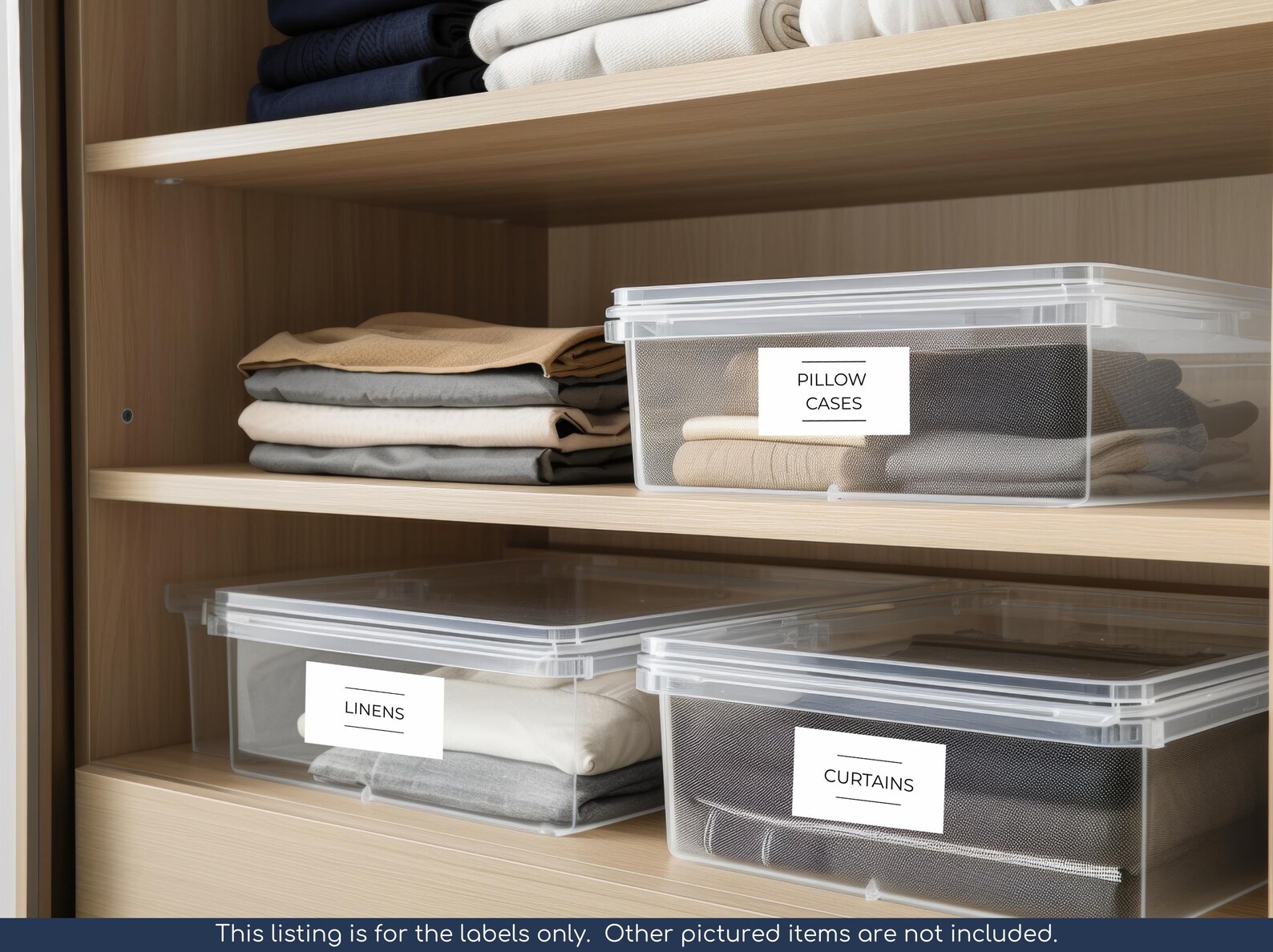 Personalized Minimalist Labels: Custom Organization Stickers for Totes ...