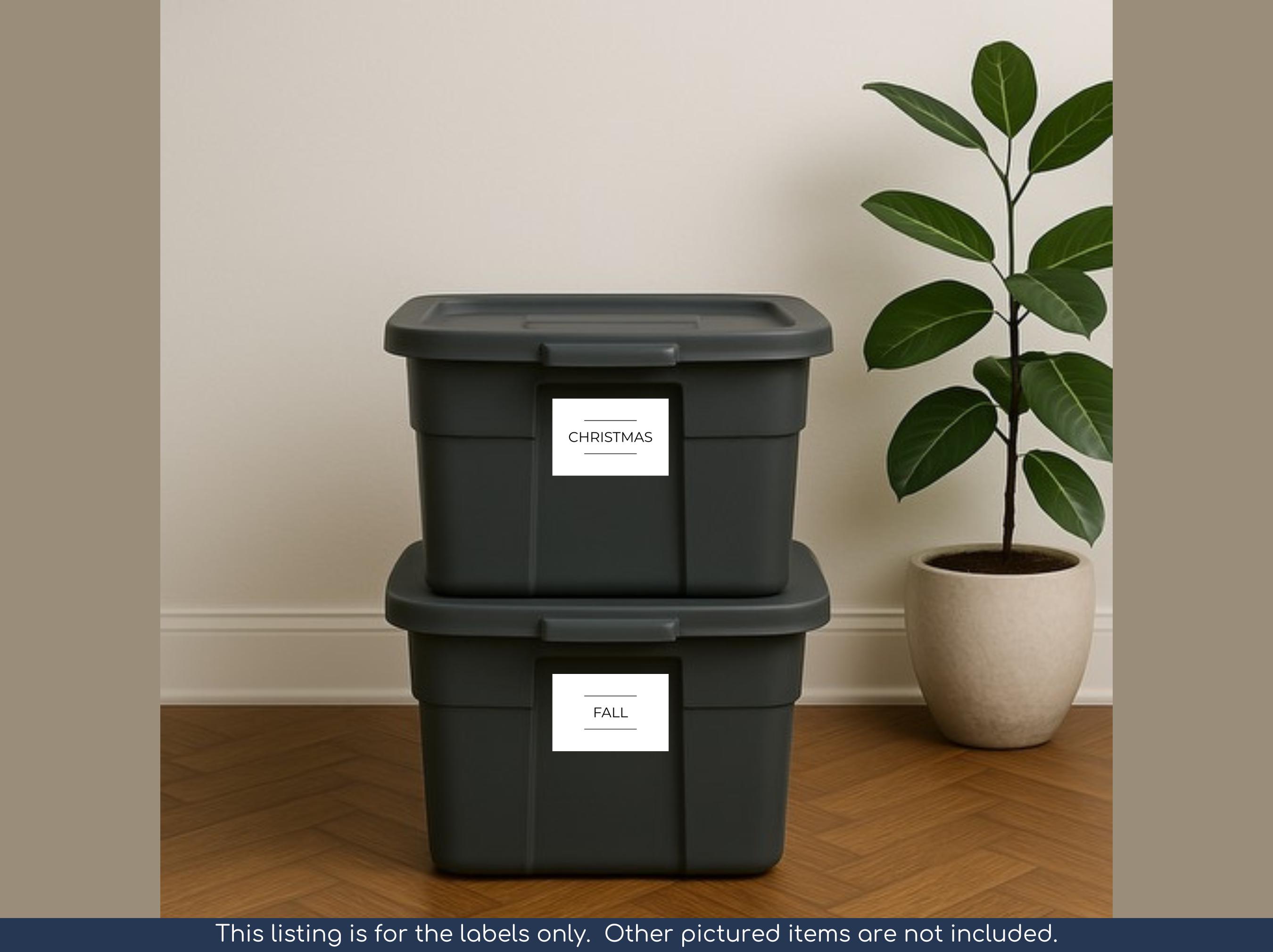 Personalized Minimalist Labels: Custom Organization Stickers for Totes ...