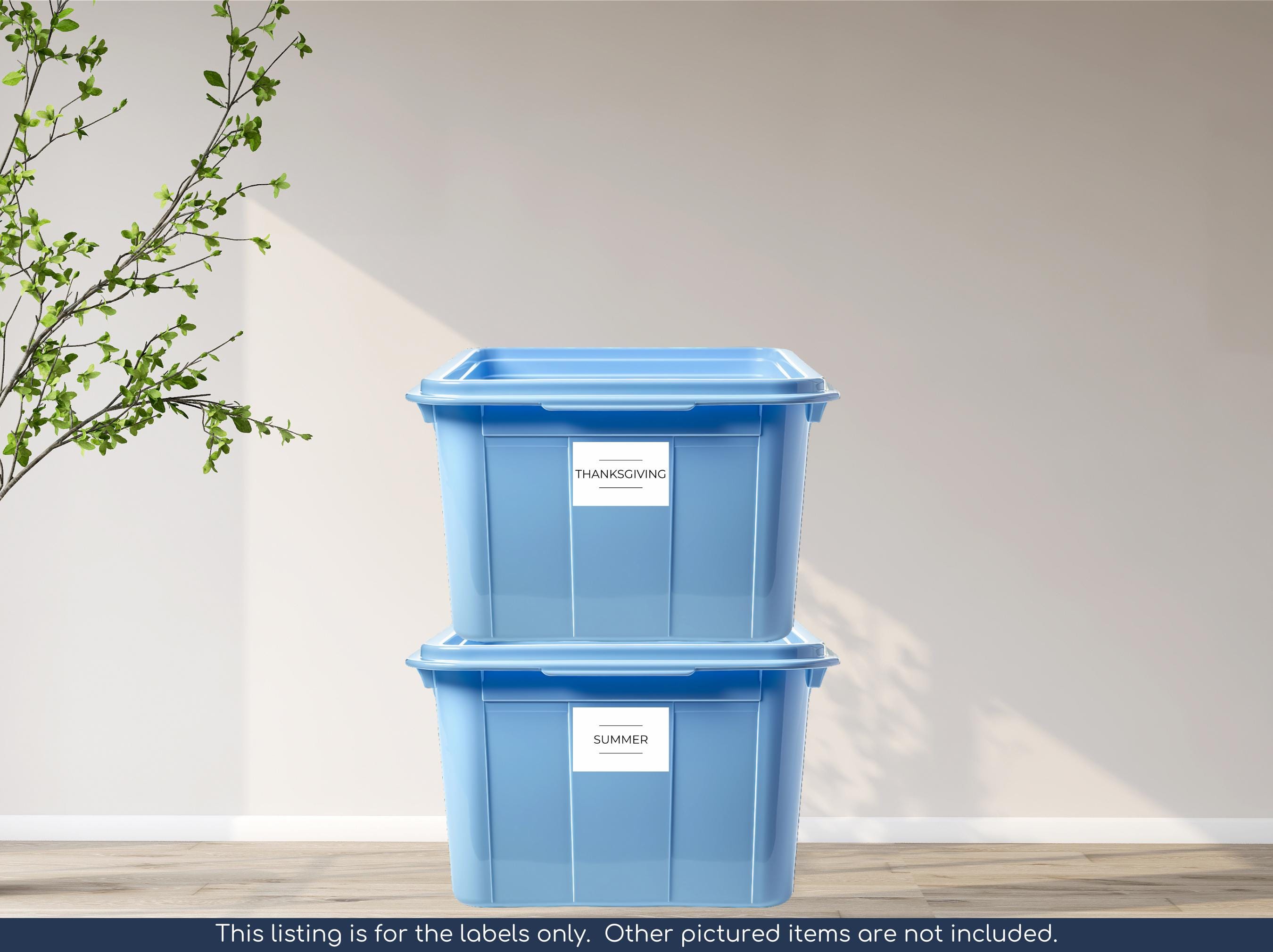 Personalized Minimalist Labels: Custom Organization Stickers for Totes ...