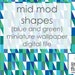 Digital Download “mid Mod Shapes - Blue and Green” Digital Dollhouse ...