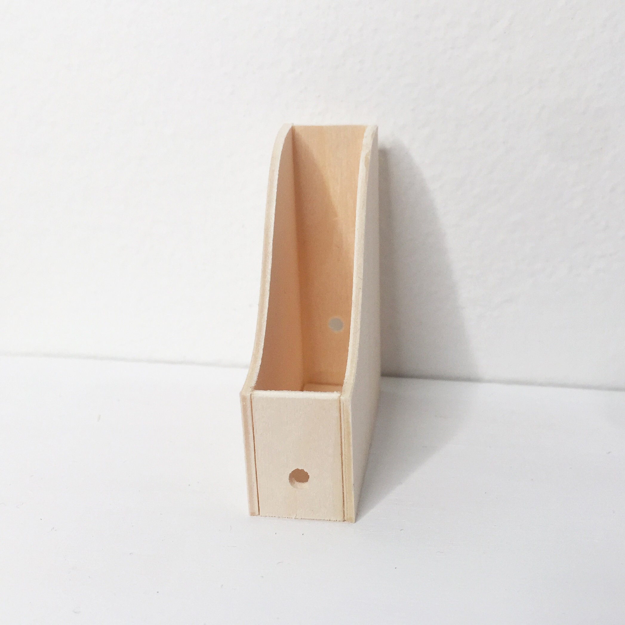 Dollhouse Miniature Wooden Magazine Holder — Small Scale Interiors