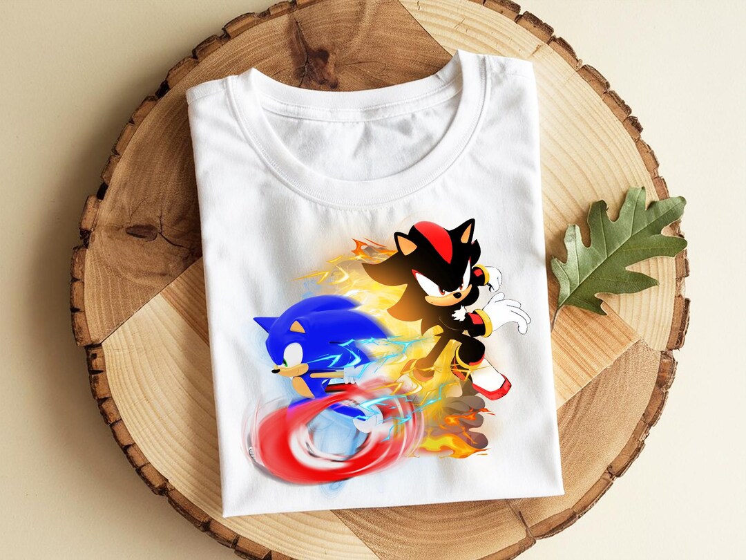 SONIC & SHADOW Png, Sonic 3, Funny Sonic Png, Sonic Party Shirt, Sonic ...