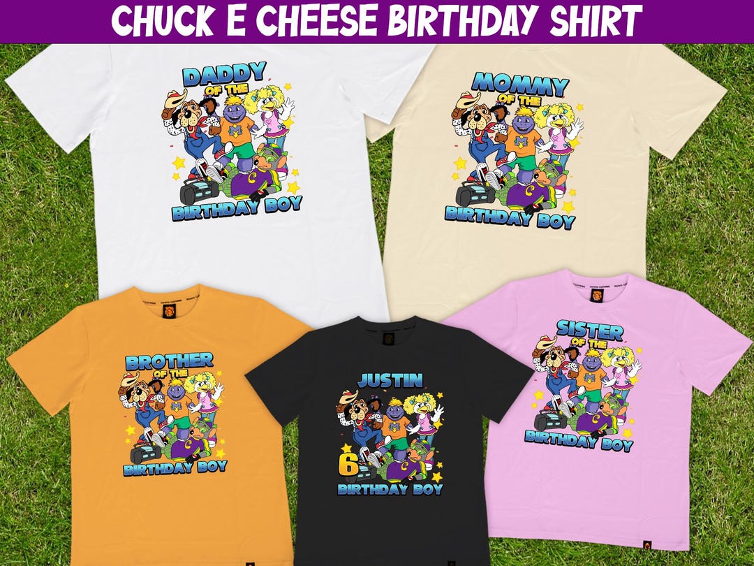 Personalized Chuck E Cheese Family Matching Shirt, Chuck E Cheese Shirt ...