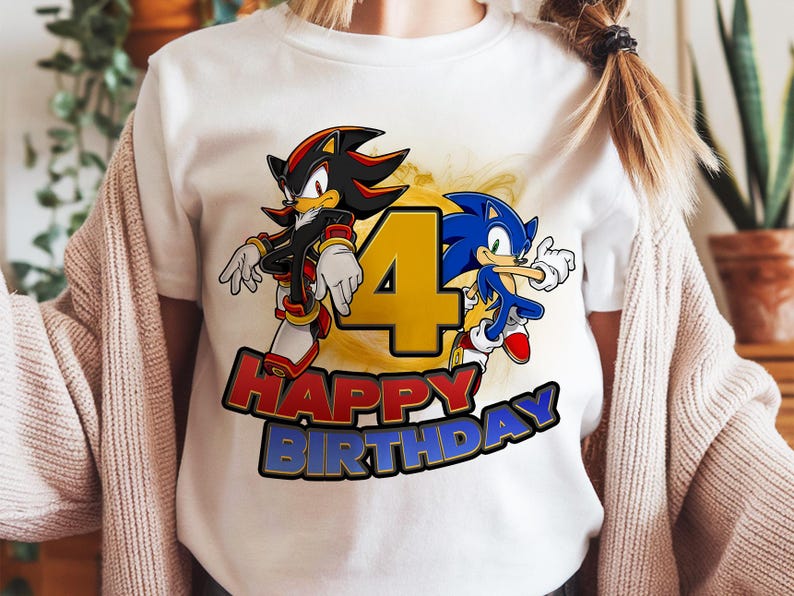 Sonic & Shadow Birthday Png, Sonic the Hedgehog, Sonic Png, Birthday ...