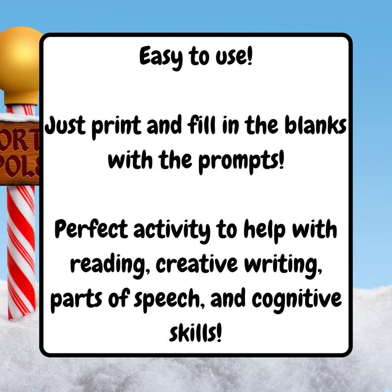 North Pole Mad Libs Bundle! 10 Printable Holiday Fun for All Ages ...