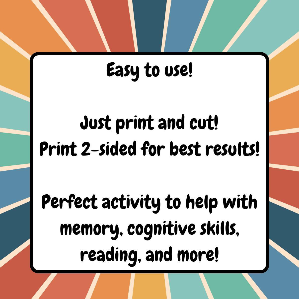 Set of 32 Halloween-themed Memory Cards Printable Matching Game - Etsy