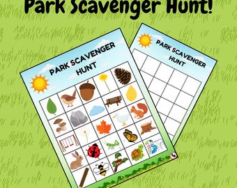 Printable Beach Scavenger Hunt Cards - Seaside Adventure + Blank ...