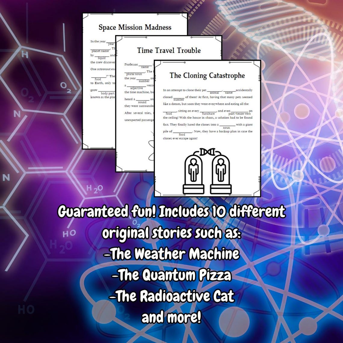 Science Mad Libs Bundle! 10 Fun & Educational Fill-in-the-blank Games ...