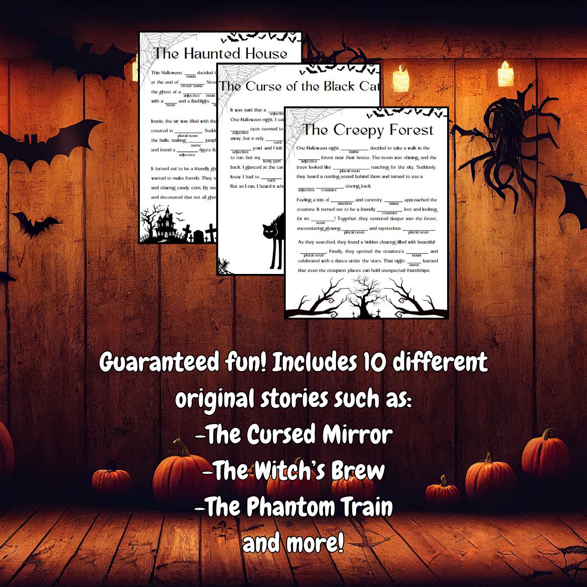 Halloween Mad Libs Bundle! 10 Unique Printable Spooky Fill-in-the ...