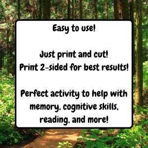 Set of 32 Camping-themed Memory Cards | Printable Matching Game for ...