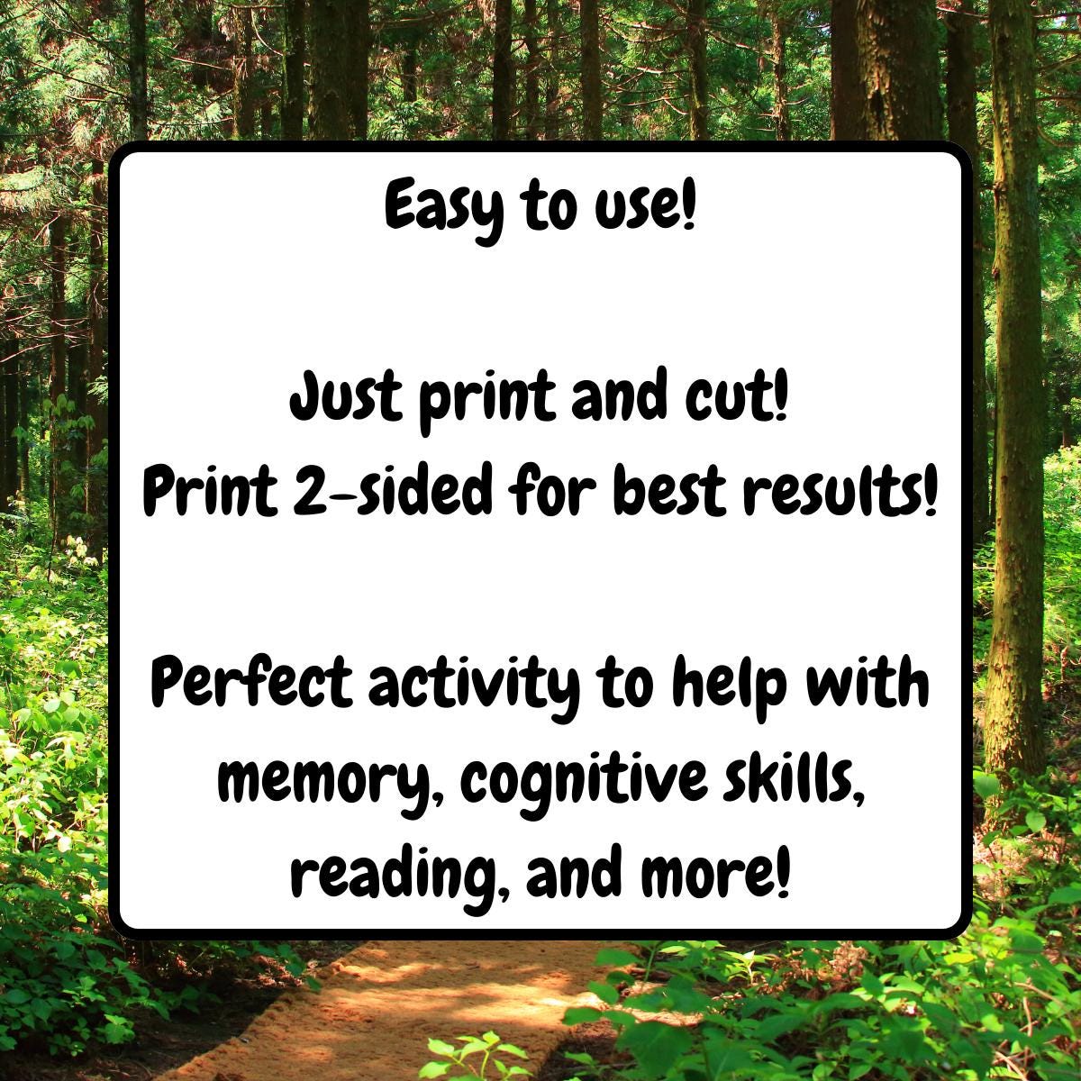 Set of 32 Camping-themed Memory Cards | Printable Matching Game for ...