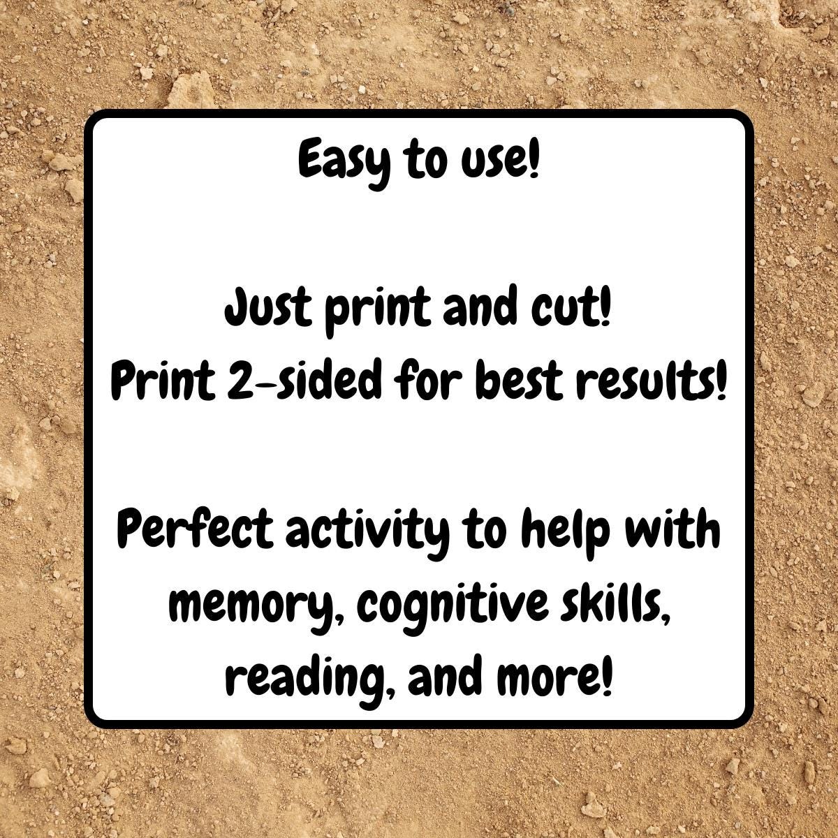 Construction-themed Memory Card Game | 32 Printable Cards for Kids ...