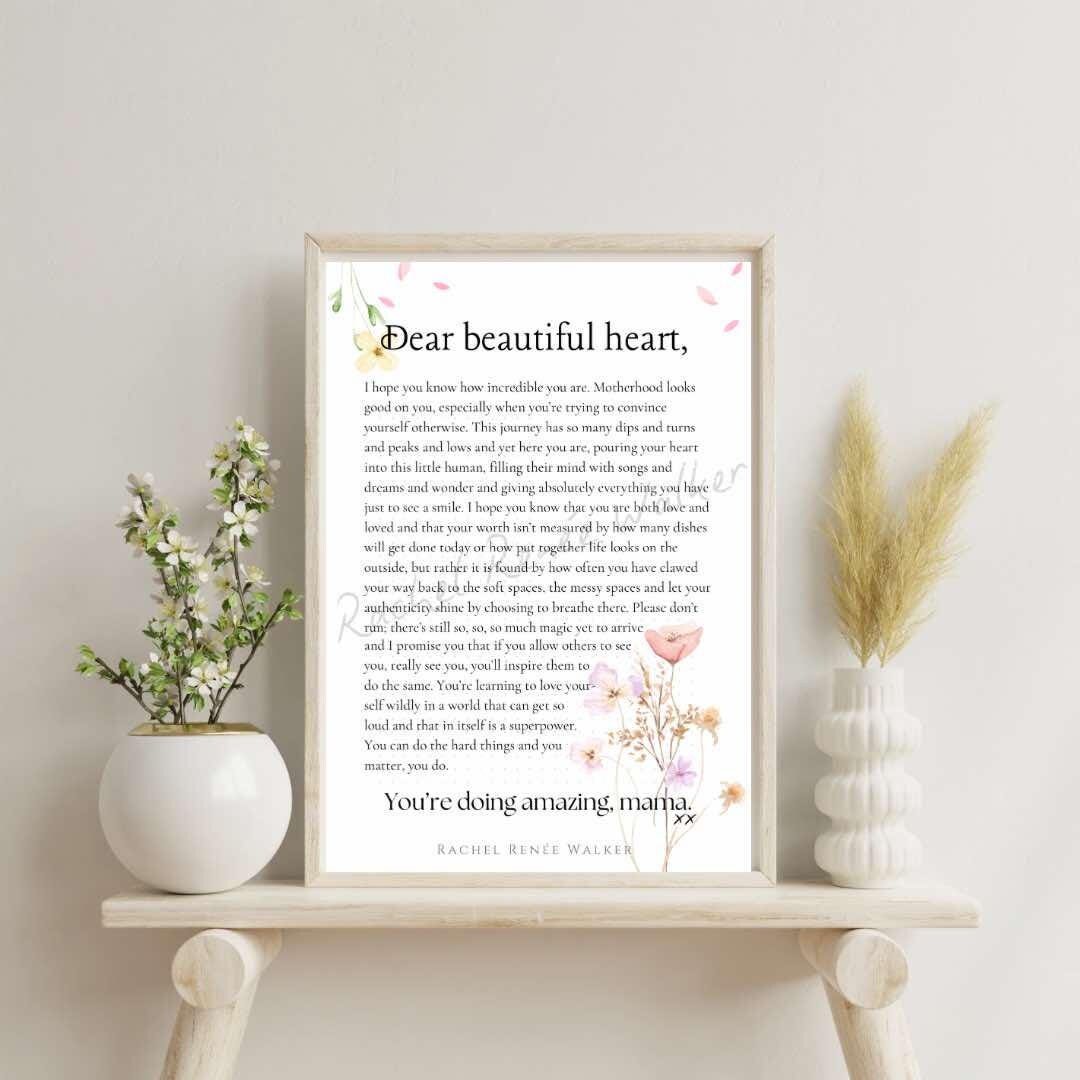You're Doing Amazing, Mama | Printable Poem / DIGITAL DOWNLOAD - Etsy