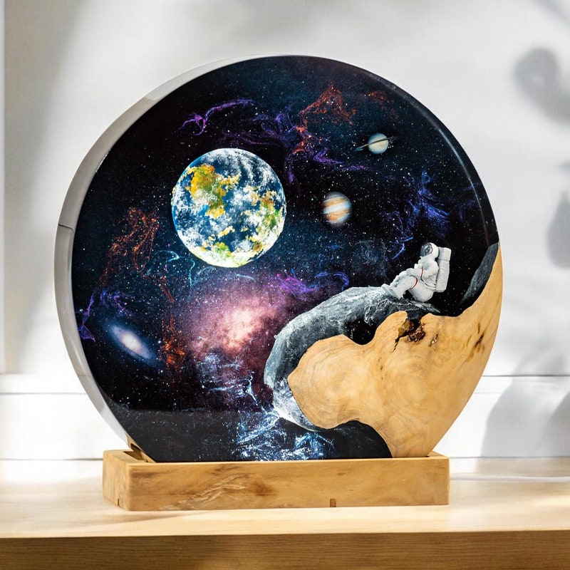 Epoxy Wood Lamp - Etsy