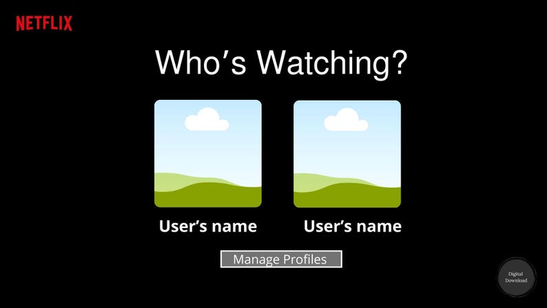 Netflix Slideshow |canva Template - Personalized Custom Gift Movie ...
