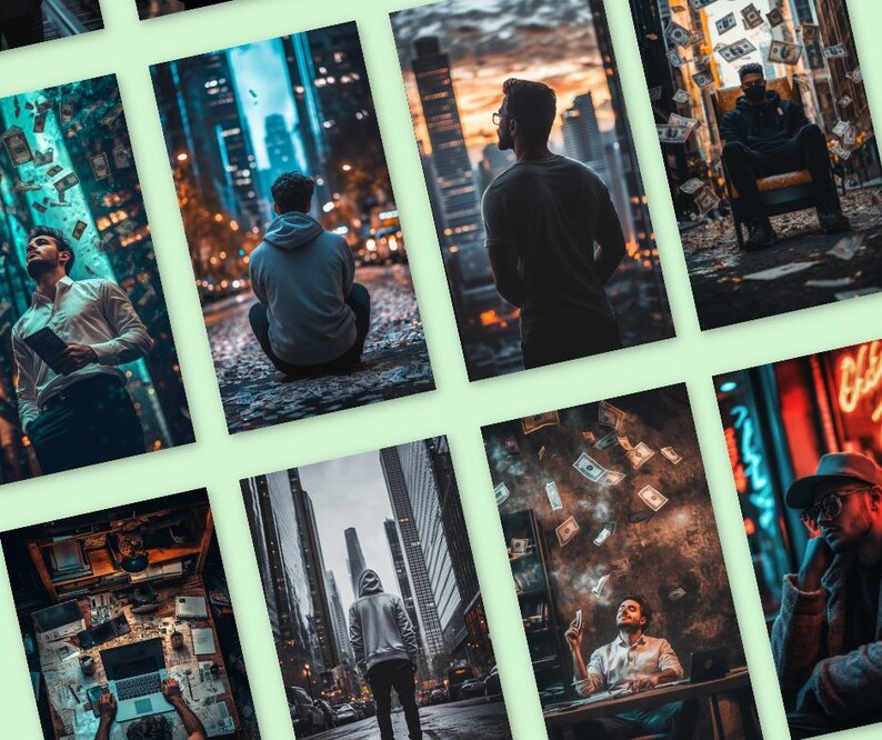Men Stock Photo Bundle, Editable Canva Templates for Social Media, for ...
