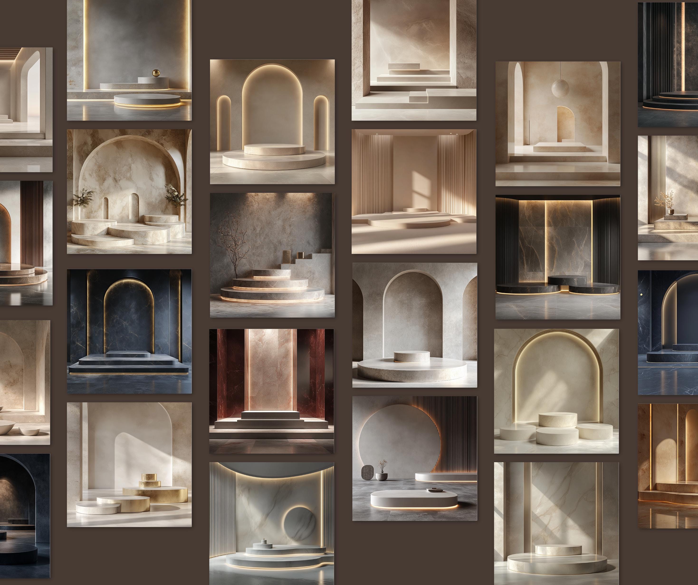 87 Product Stand Backdrop Templates, MRR/PLR License, Canva Editable ...