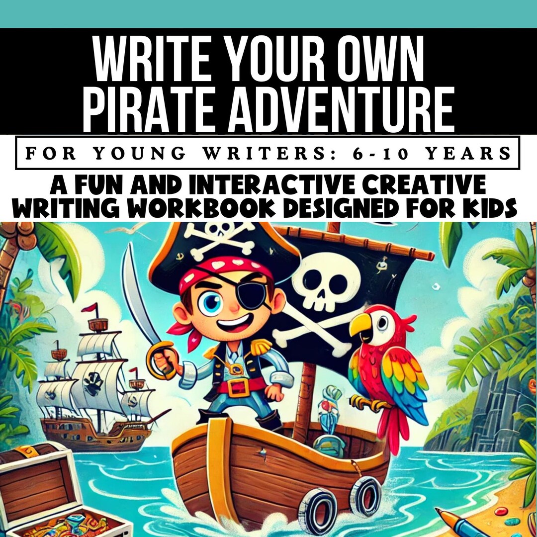 Printable Pirate Story Writing Worksheets, Pirate Adventure Book ...