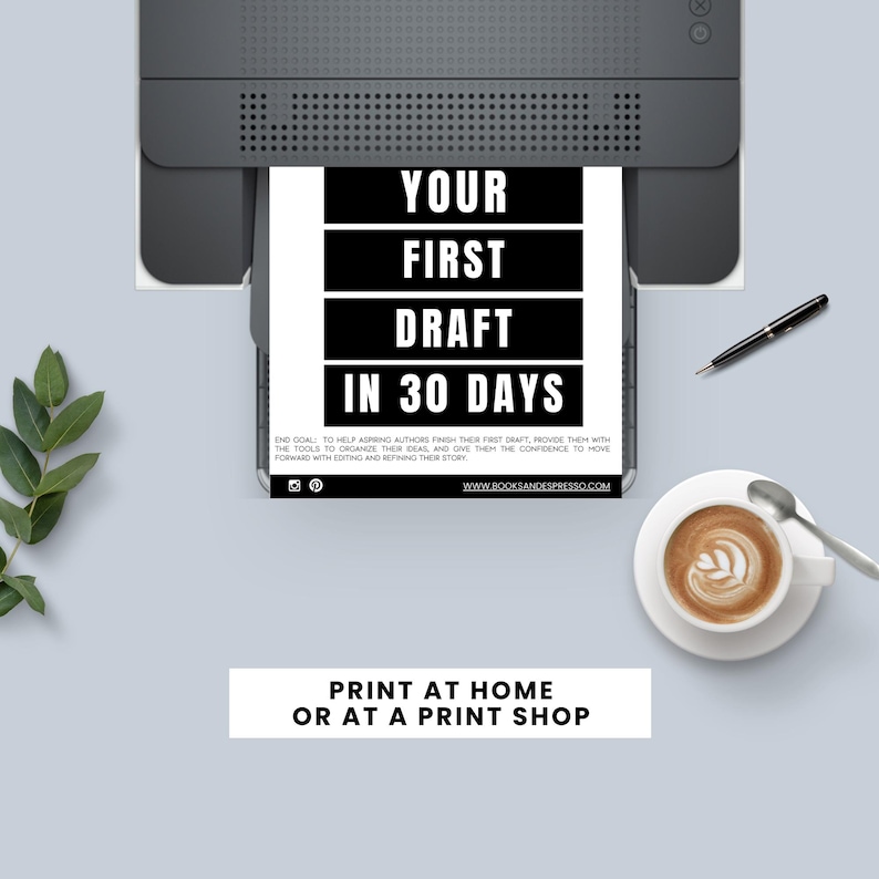 First Draft Novel Guide, Write a Book in 30 Days, 30 Day Novel Writing ...