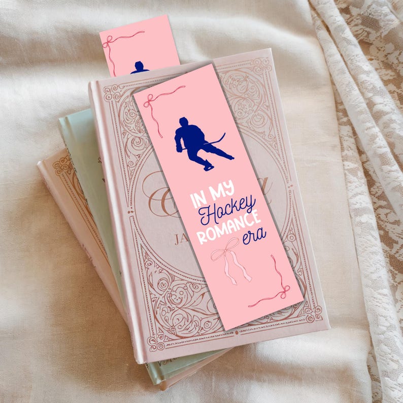 Hockey Romance Printable Bookmarks, Ice Hockey Reader, in My Hockey ...