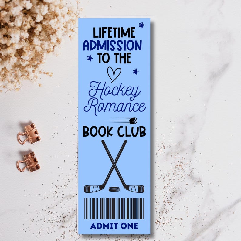 Hockey Romance Printable Bookmarks, Ice Hockey Reader, in My Hockey ...