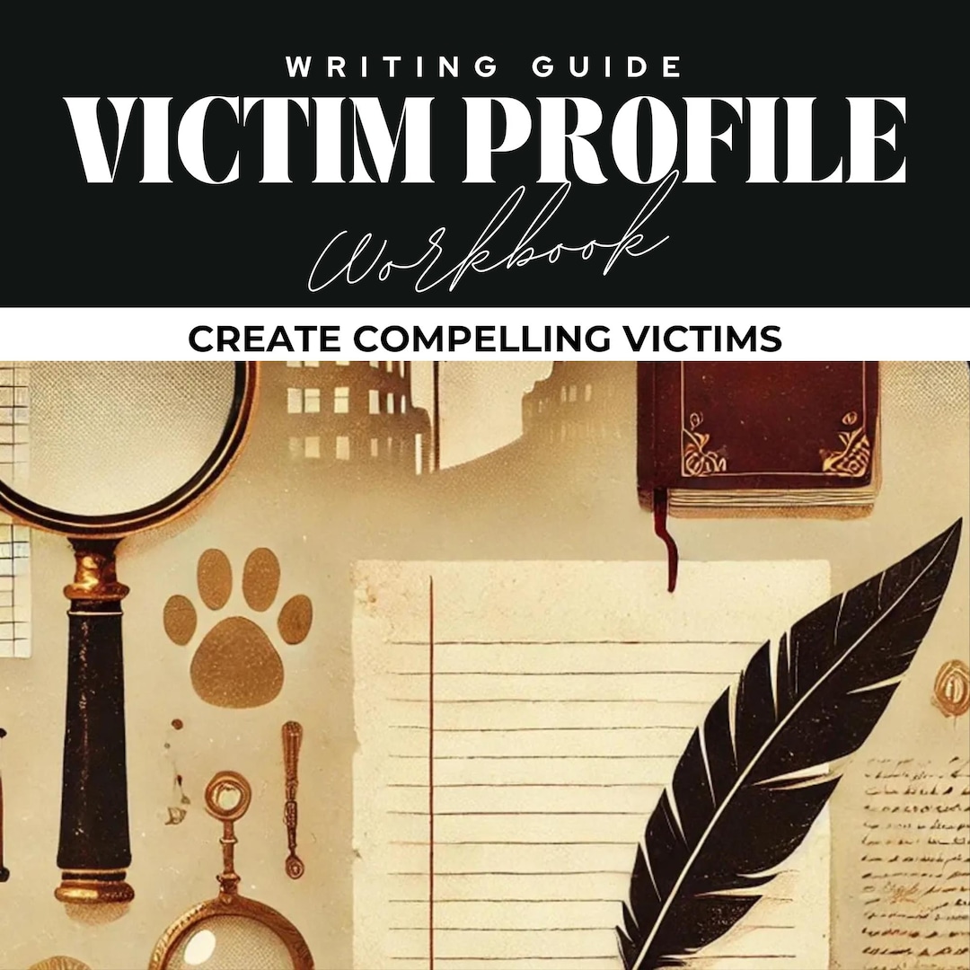 Cozy Mystery Victim Profile Workbook, Mystery Novel Character Profile ...