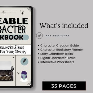 Character Development Workbook, Character Creation Guide, Character ...