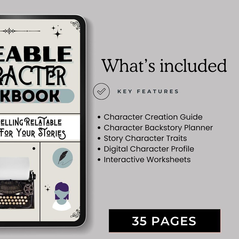 Character Development Workbook, Character Creation Guide, Character ...